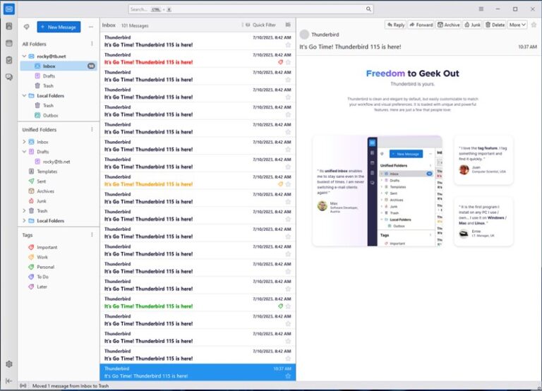 Thunderbird: O Cliente de Email Flexível e Poderoso - Inovatechy